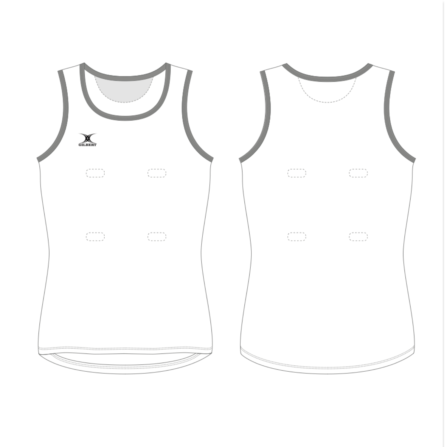 Product: Womens Standard Back Netball Singlet